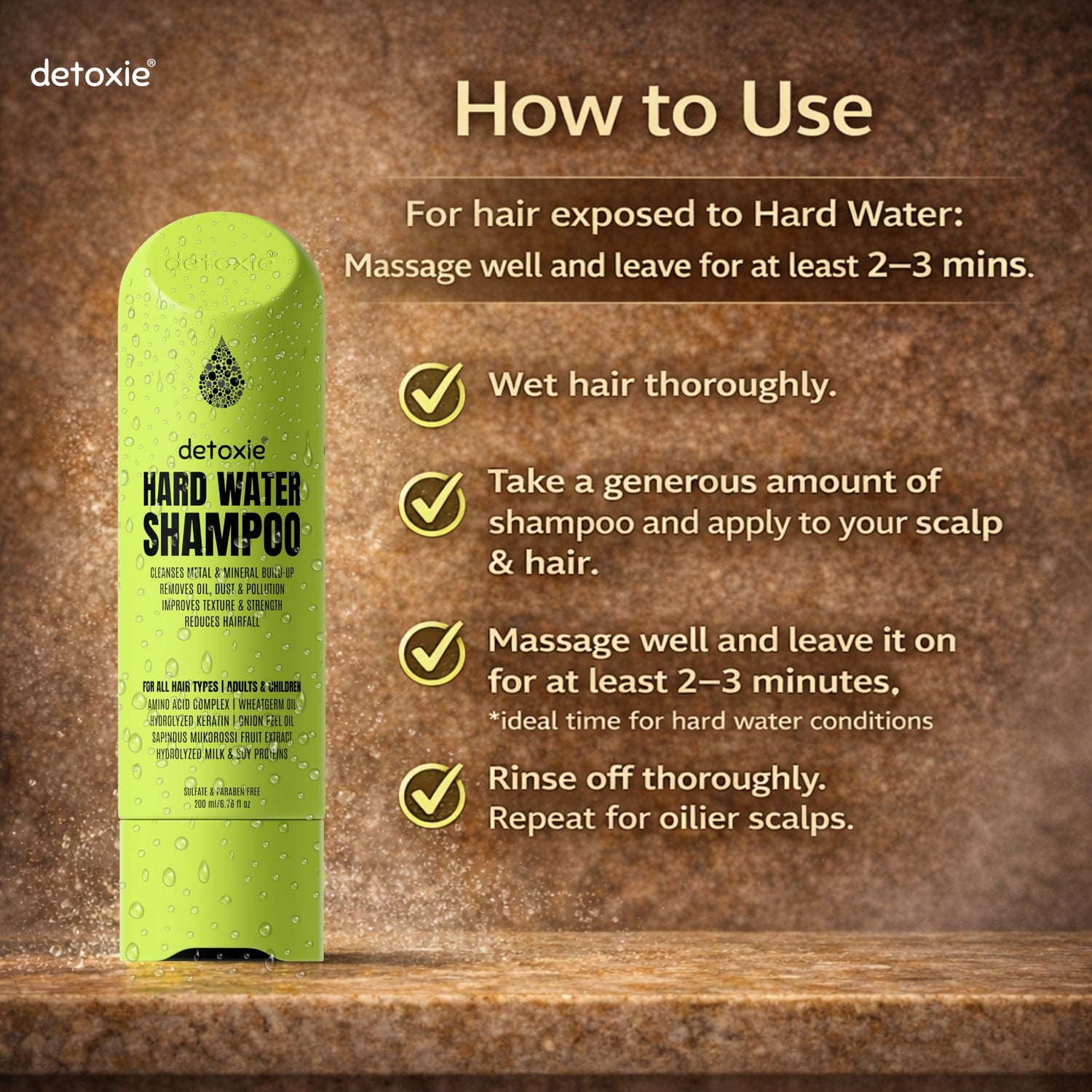 Buy Best Redensyl Shampoo for Hard Water Relief & Hair Fall Control