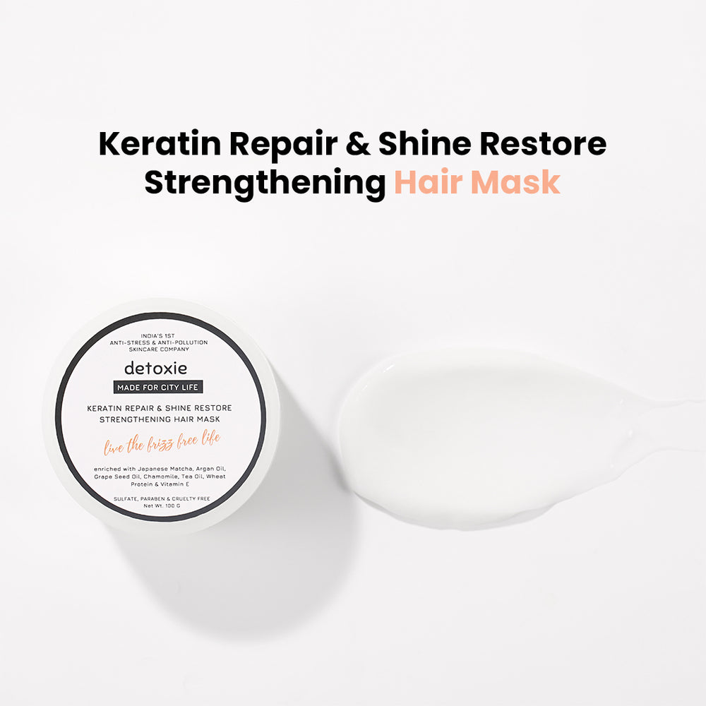 Keratin Repair & Shine Restore Strengthening Hair Mask For Volume